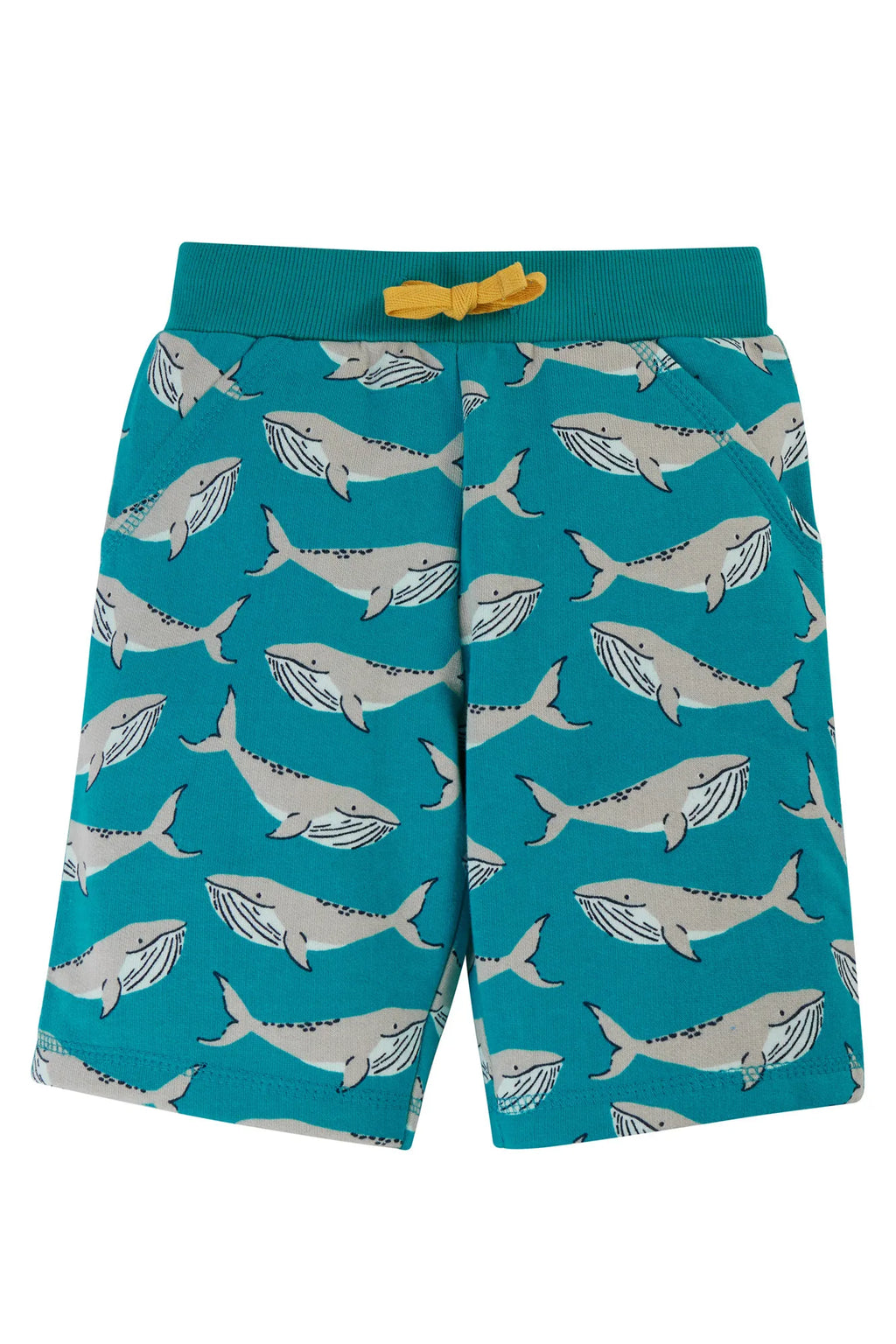 Frugi Boy's Switch Samson Printed Shorts in Camper Blue Whales – Uniq Wear